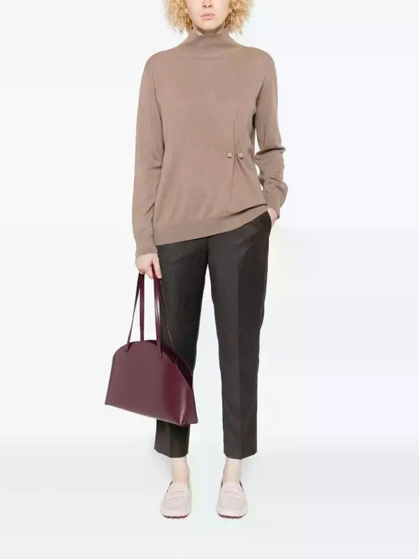 Fabiana Filippi High-neck Button Detail Sweater