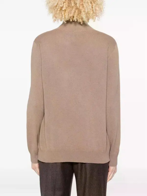Fabiana Filippi High-neck Button Detail Sweater