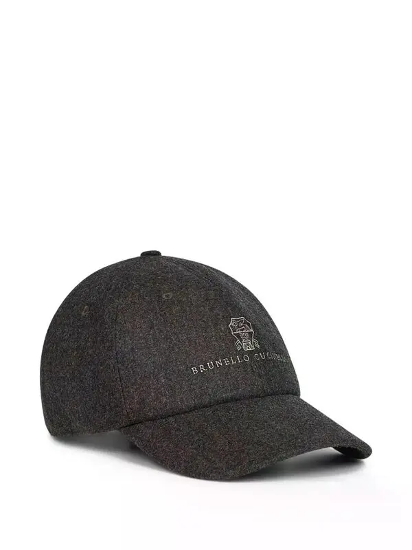 Brunello Cucinelli Embroidered Crest Curved-peak Cap