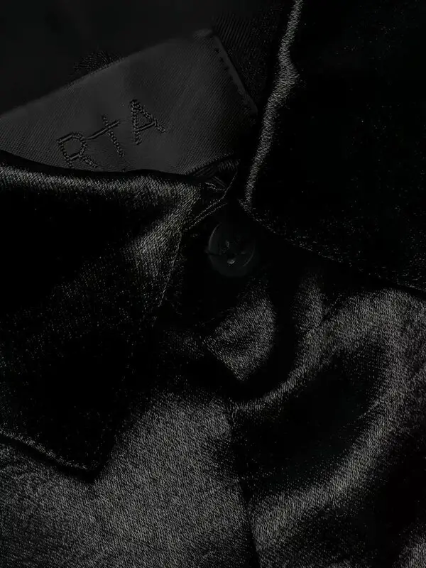 RtA Malcom Crocodile-effect Satin Shirt