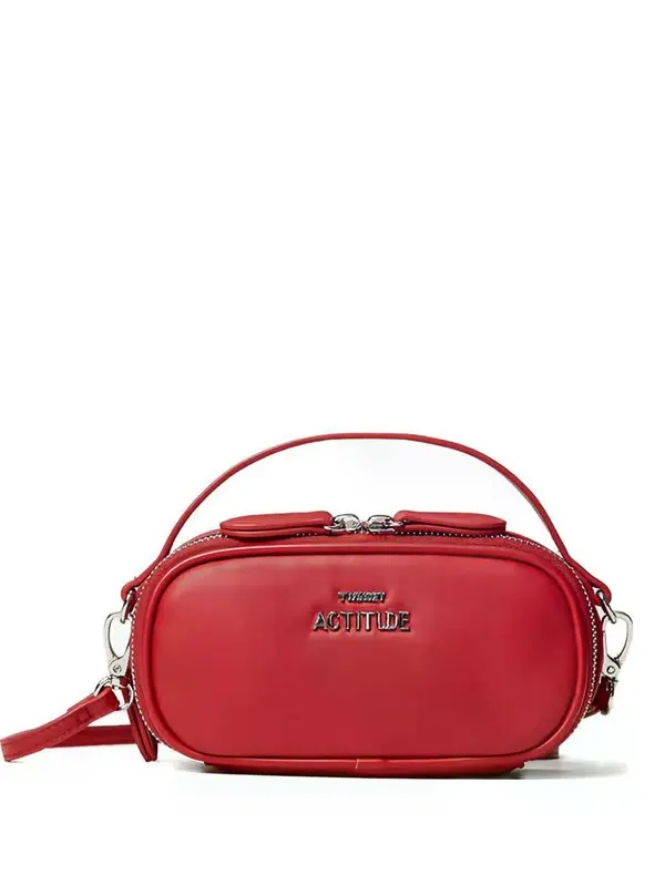 TWINSET Oval Double-zip Mini Bag - Red