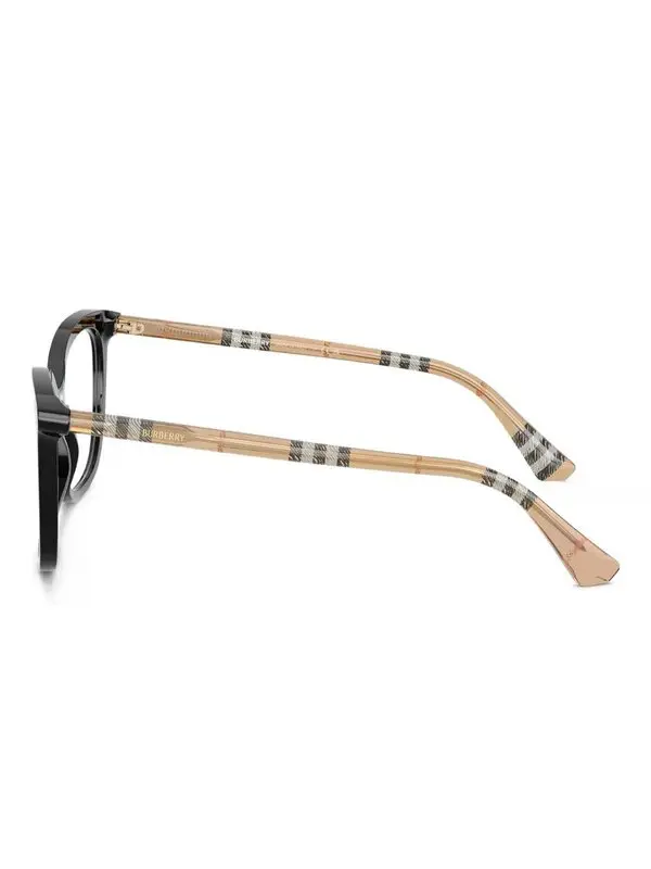 Burberry Geometric Frame Eyeglasses - Black