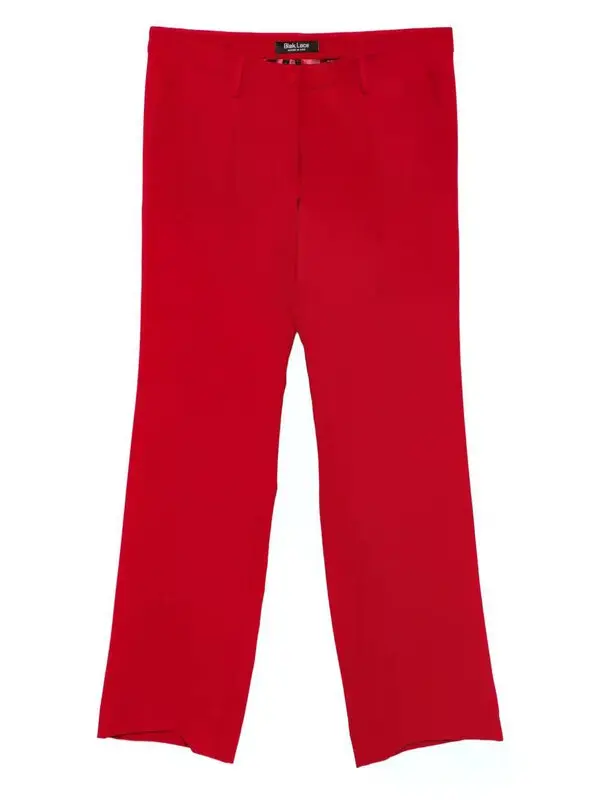 BLAKLACE Mid-rise Tailored Trousers - Red