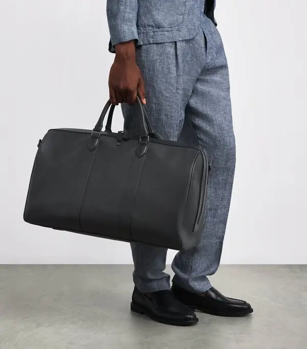 Harrods Leather Holdall Bag