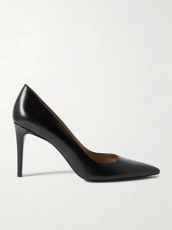 STUART WEITZMAN Leather Pointed Toe Pumps