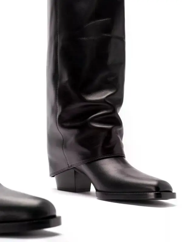 Fendi Leather Knee High Boots