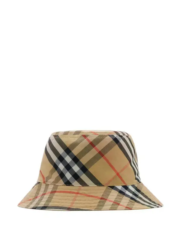 Burberry Reversible Gabardine Bucket Hat - Brown