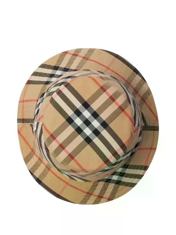 Burberry Reversible Gabardine Bucket Hat - Brown
