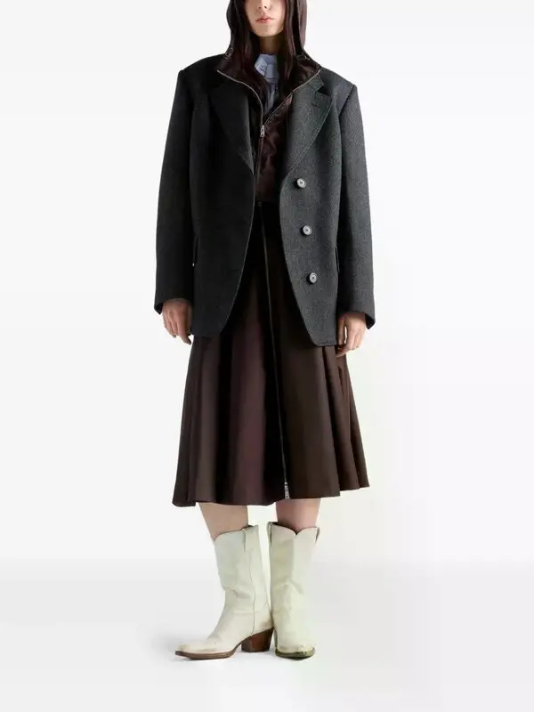 Prada Re-nylon Circle Skirt - Brown