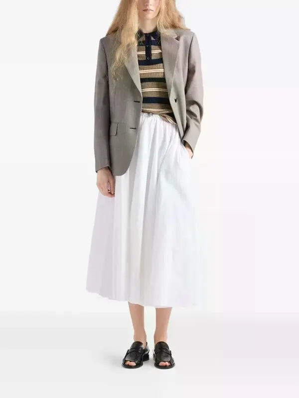 Prada Checked Notched-lapel Blazer