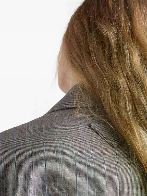 Prada Checked Notched-lapel Blazer
