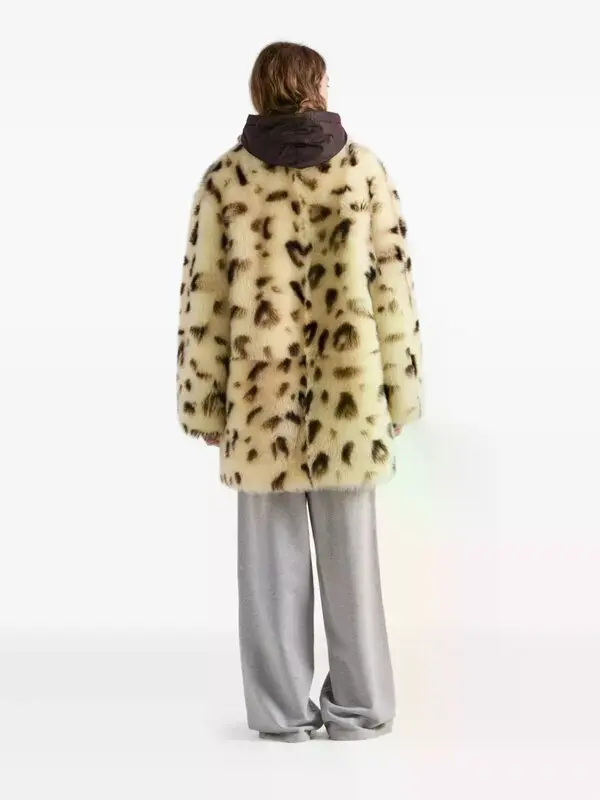 Prada Leopard-print Shearling Coat