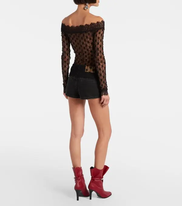 Isabel Marant Étoile Marlene Off-shoulder Lace Top