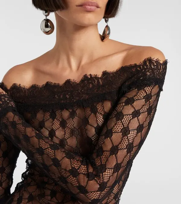 Isabel Marant Étoile Marlene Off-shoulder Lace Top