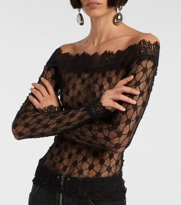Isabel Marant Étoile Marlene Off-shoulder Lace Top