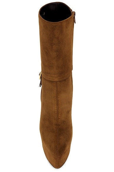 Saint Laurent Suede Platform Boots
