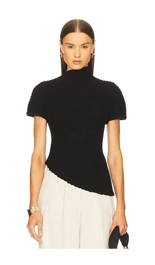 Cult Gaia Annemie Knit Top - Black