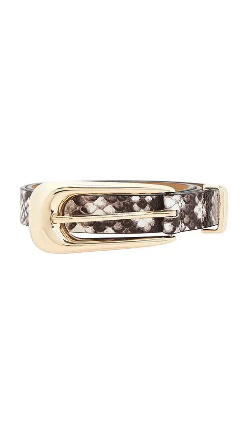 Ettika Signature Buckle Leather Belt