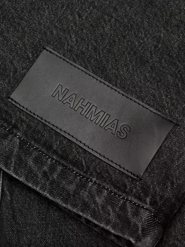 NAHMIAS Heart-patchwork Denim Shirt