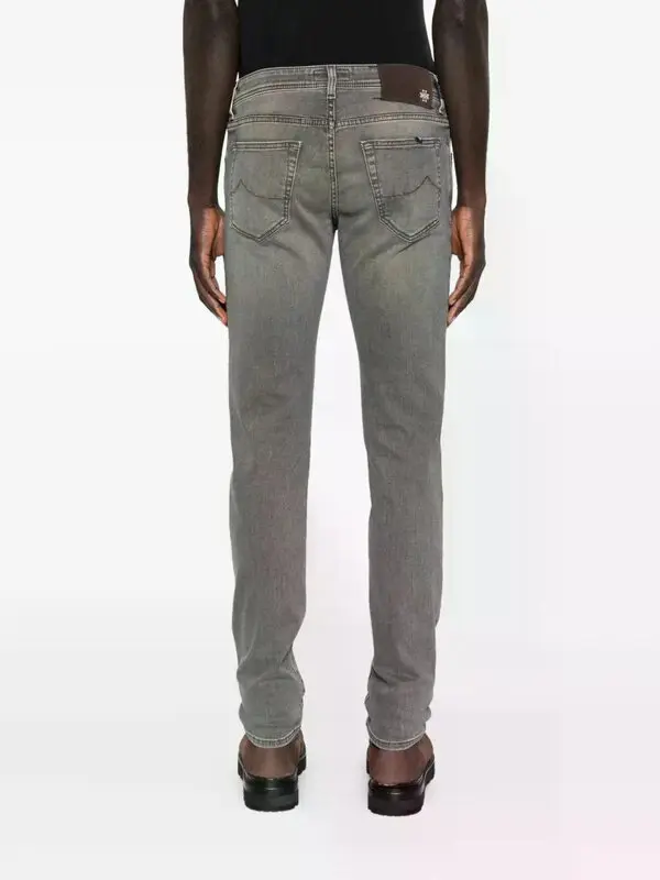 Jacob Cohen Distressed Cotton Jeans - Grey