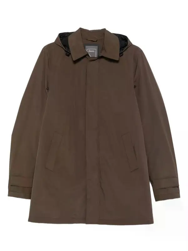 Herno Hooded Concealed-zip Coat