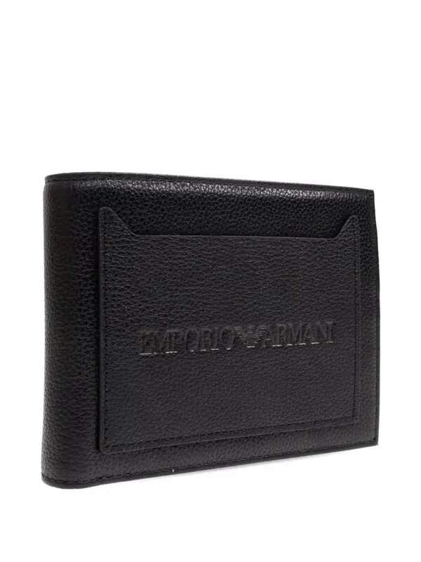 Emporio Armani Embossed-logo Leather Wallet