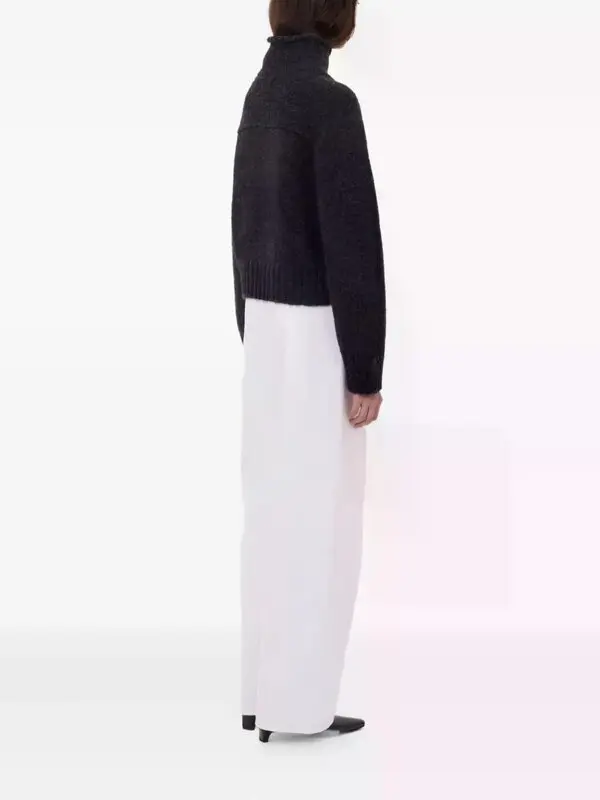 Loulou De Saison Wool Roll Neck Sweater - Black