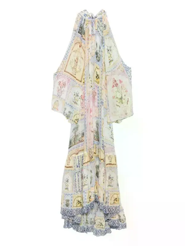 Camilla Printed Tiered Midi Dress
