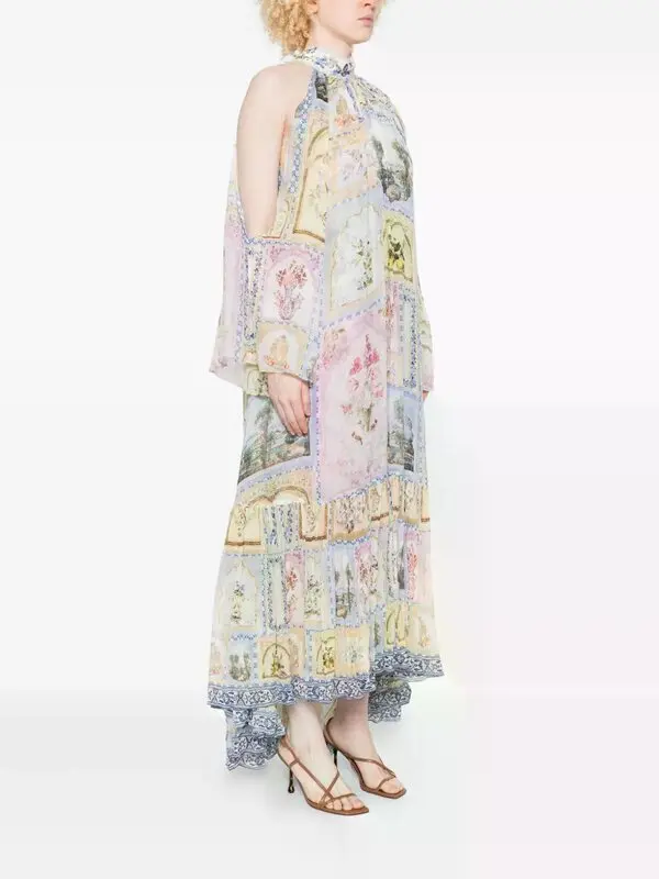 Camilla Printed Tiered Midi Dress