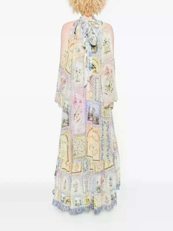 Camilla Printed Tiered Midi Dress