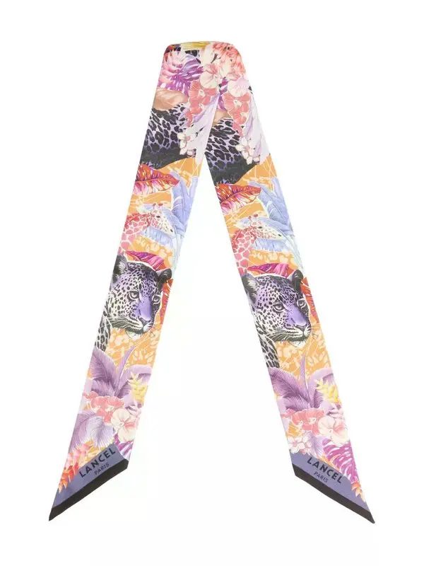 LANCEL Jungle Motif Headband - Purple