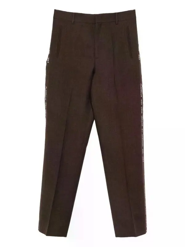 Moschino Side Detail Trousers - Brown