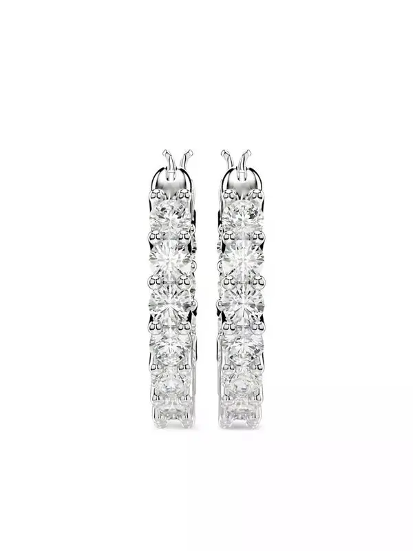 SWAROVSKI Vittore Hoop Earrings - Silver