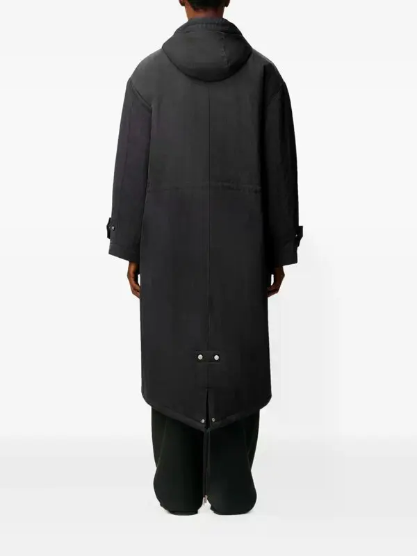 AMI Paris Padded Parka Jacket With Drawstring Hood