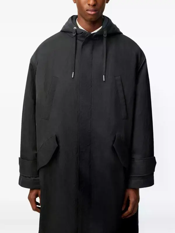 AMI Paris Padded Parka Jacket With Drawstring Hood