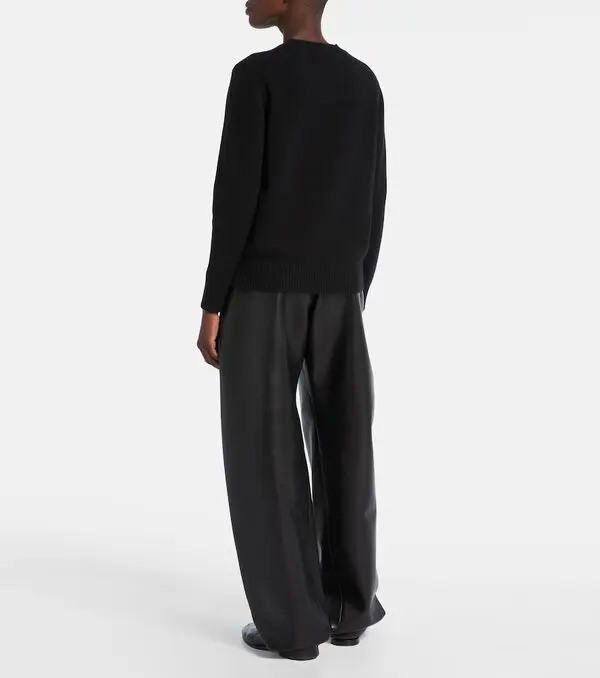 Givenchy Logo Wool And Cashmere Sweater - Black
