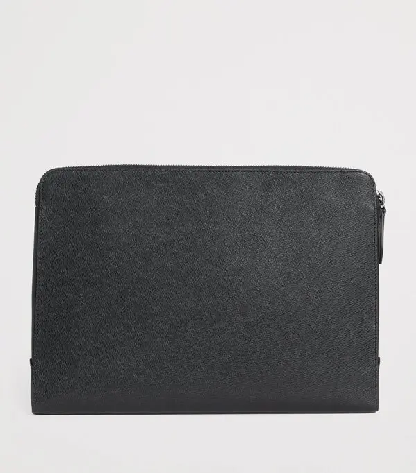 Harrods Saffiano Leather Laptop Pouch