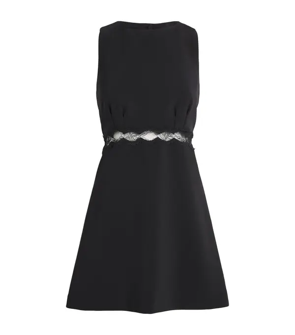 Claudie Pierlot Lace-trimmed Mini Dress