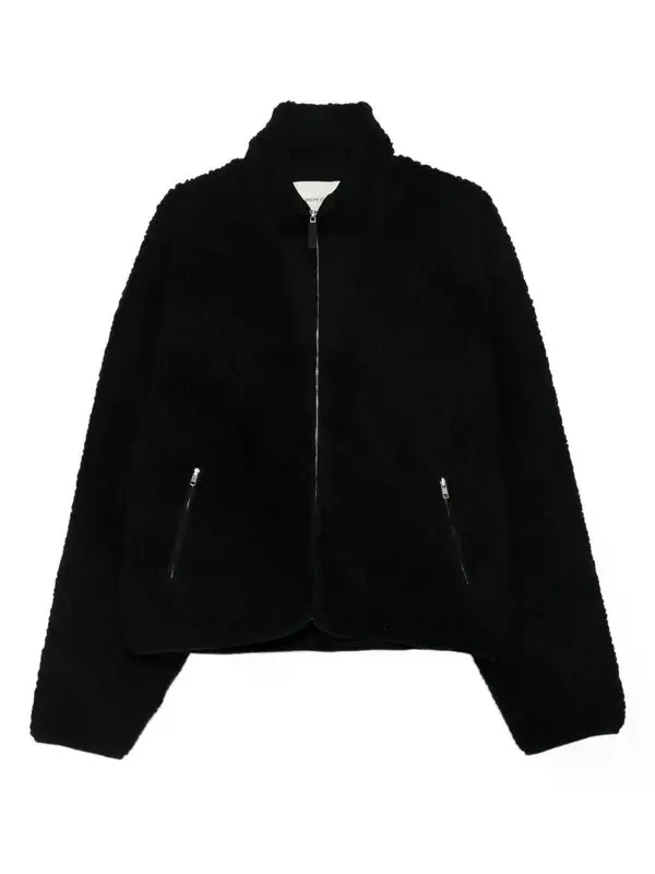ENTIRE STUDIOS Zip-up Fleece Jacket - Black