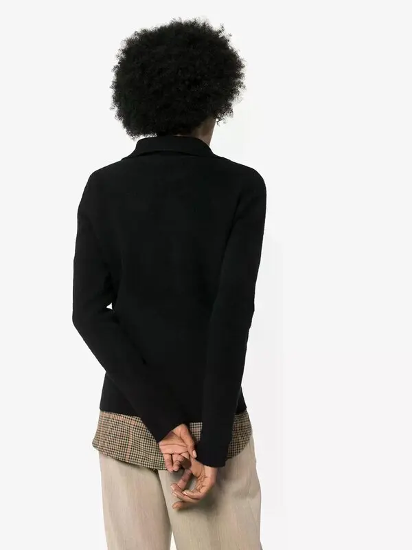 JIL SANDER Collared V-neck Knit Jumper
