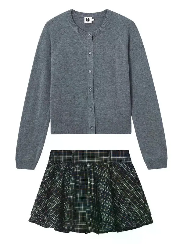 B+AB Cardigan Skirt Set