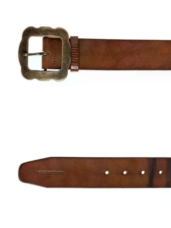 Dsquared2 Leather Square-buckle Belt