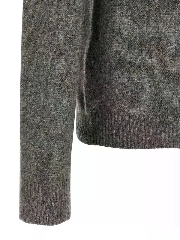 ROBERTO COLLINA Knitted Hoodie - Grey