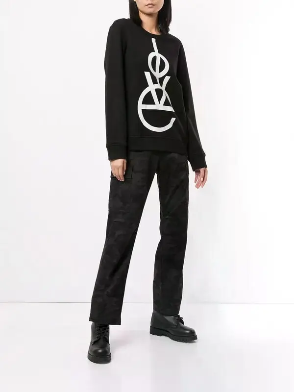PORTS V Love Print Crewneck Sweatshirt