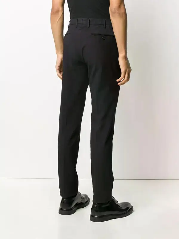 Incotex Cotton Blend Straight Leg Trousers - Blue