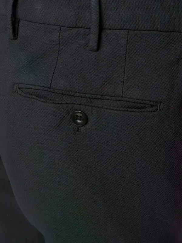 Incotex Cotton Blend Straight Leg Trousers - Blue