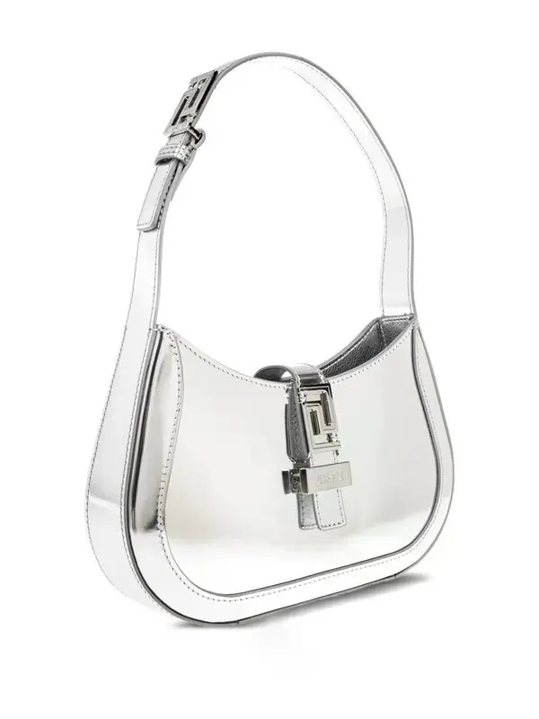 Versace Greca Goddess Metallic Tote Bag - Silver