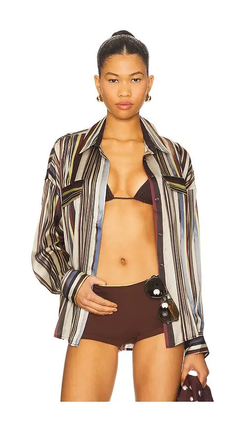 SIEDRES Monina Shirt - Brown
