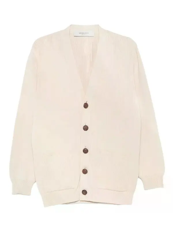 GOLDEN GOOSE Ribbed V-neck Cardigan