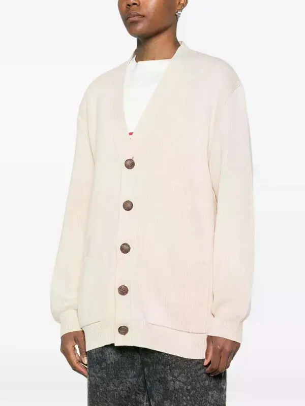GOLDEN GOOSE Ribbed V-neck Cardigan